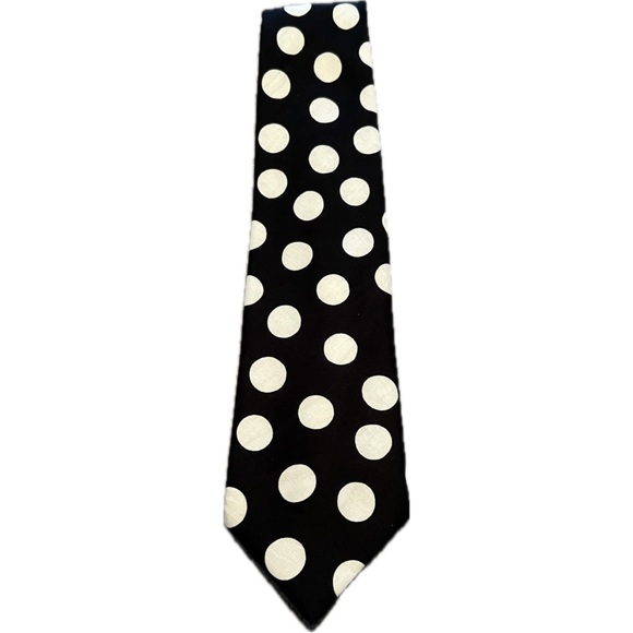 Hemley | Accessories | Piet Van Putten Black With White Polka Dot Tie ...